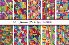 Rainbow Cheater Quilt Seamless Digital Paper