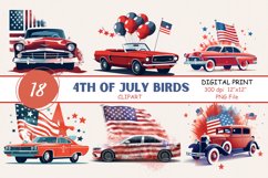 Patriotic Cars PNG | 4th of July | Independence Day
