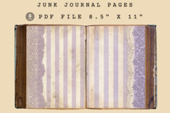 Victorian Lace Paper, Lavender Junk Journal