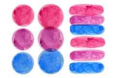 Bi pride watercolor clipart for bisexual pride (1381717)