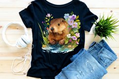8 Beaver Watercolor Sublimation Bundle Png (2467909)
