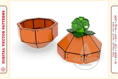 Pumpkin Halloween gift box v57 laser cut file Glowforge SVG