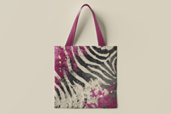 Neon Tropical Zebra Digital Paper