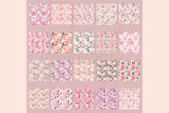 20 Seamless Watercolor Pink Peony Flowers Digital Papers