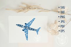 Airplane Cut File | Travel Word Art