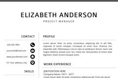Resume Template | CV Cover Letter - Elizabeth Anderson (188153 ...