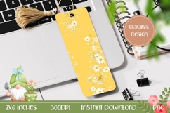 Chamomile Bookmark Printable, Yellow Bookmark PNG