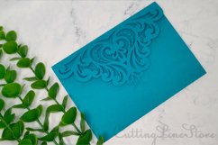 Wedding invitation svg | Lace invitation template