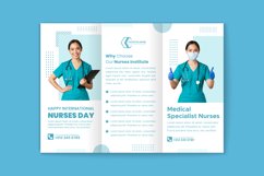 International nurses day trifold brochure template