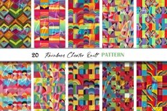 Rainbow Cheater Quilt Seamless Digital Paper