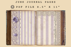 Victorian Lace Paper, Lavender Junk Journal