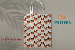 14 Fox and Floral Seamless Digital paper Bundle Download