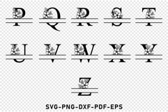 Monogram Alphabet Font Split Letters SVG Laser Cut Files