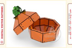 Pumpkin Halloween gift box v57 laser cut file Glowforge SVG