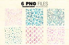 Watercolor Floral Backgrounds, Soft Romantic Digital Papers