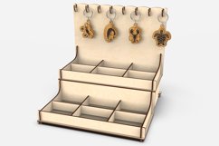 Keychain Display Stand SVG Glowforge vector laser cutting