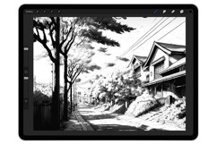 70 Procreate Japanese Streets in Anime Style