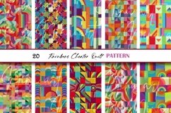 Rainbow Cheater Quilt Seamless Digital Paper