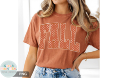 Fall PNG | Preppy Autumn PNG | Polka Dot Lace Fall PNG