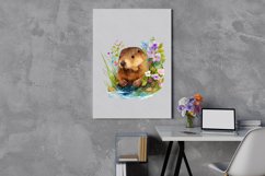 8 Beaver Watercolor Sublimation Bundle Png (2467909)