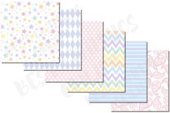 30 Pastel Rainbow Colors Digital Papers, Light Colors Papers