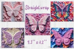 3D Butterfly sublimation | 3D Tumbler wrap bundle