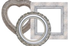 Digital frame, Vintage Silver Frames