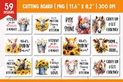 Farmhouse Kitchen Cutting Board Sublimation Design (3041692)