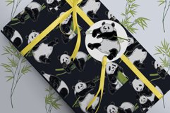 Cute Panda Bear seamless patterns, digital papers