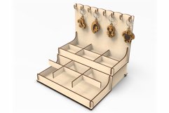 Keychain Display Stand SVG Glowforge vector laser cutting