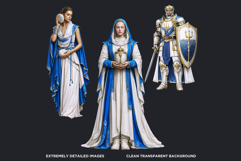 High Tide Empire Fantasy Underwater Character Clipart Set