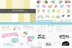 Blue digital paper collection | Scrapbook paper packs