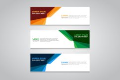 Vector abstract design web banner template (485576)