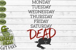 Dead Zombie Week SVG (144629) | SVGs | Design Bundles