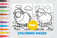 Sheep in the field Coloring Page | Coloring book (6715359)