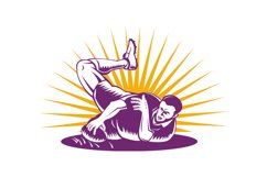 rugby player diving to score a try (327680)