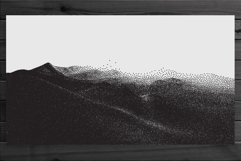 22 Stipple Landscapes Vector (1115436) | Backgrounds | Design Bundles