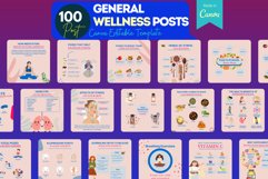 200 Wellness Posts - Canva Editable Templates