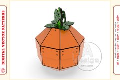 Pumpkin Halloween gift box v57 laser cut file Glowforge SVG