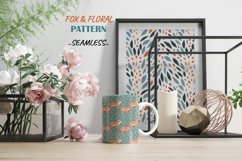 14 Fox and Floral Seamless Digital paper Bundle Download