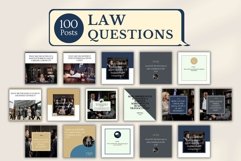 300 Law Templates - Canva Editable Posts