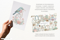 Magical Spring Garden Clipart