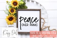 Peace Over Panic SVG | Inspirational | Affirmation