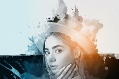 Watercolor Mixed Art Photo Effect