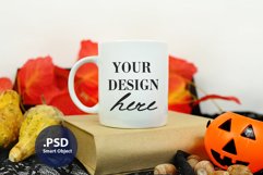 Halloween Coffee mug mockup PSD, Mug mock up Smart Object