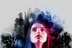 Watercolor Mixed Art Photo Effect