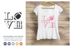 Love Football SVG Cut Files