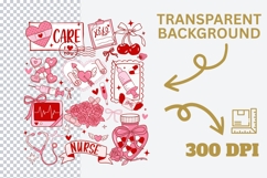 Valentine Cake PNG SVG Bundle, Pink Cake Clipart, Heart Cake