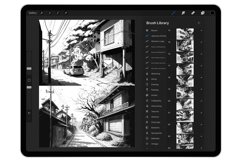 70 Procreate Japanese Streets in Anime Style