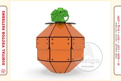 Pumpkin Halloween gift box v57 laser cut file Glowforge SVG